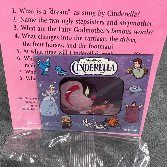 Disney | Other | Vintage Walt Disney Masterpiece Cinderella Trivia ...